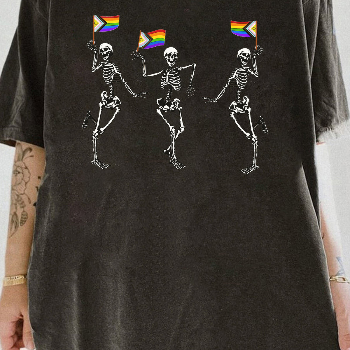 Pride Skeleton LGBTQ Tee For Women – Fancyytee.com