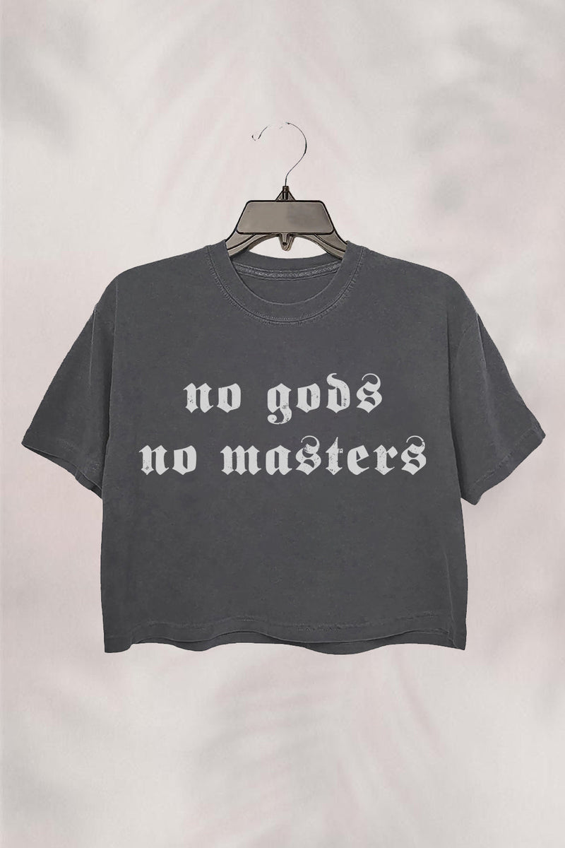 No Gods No Masters Crop Top For Women – Fancyytee.com