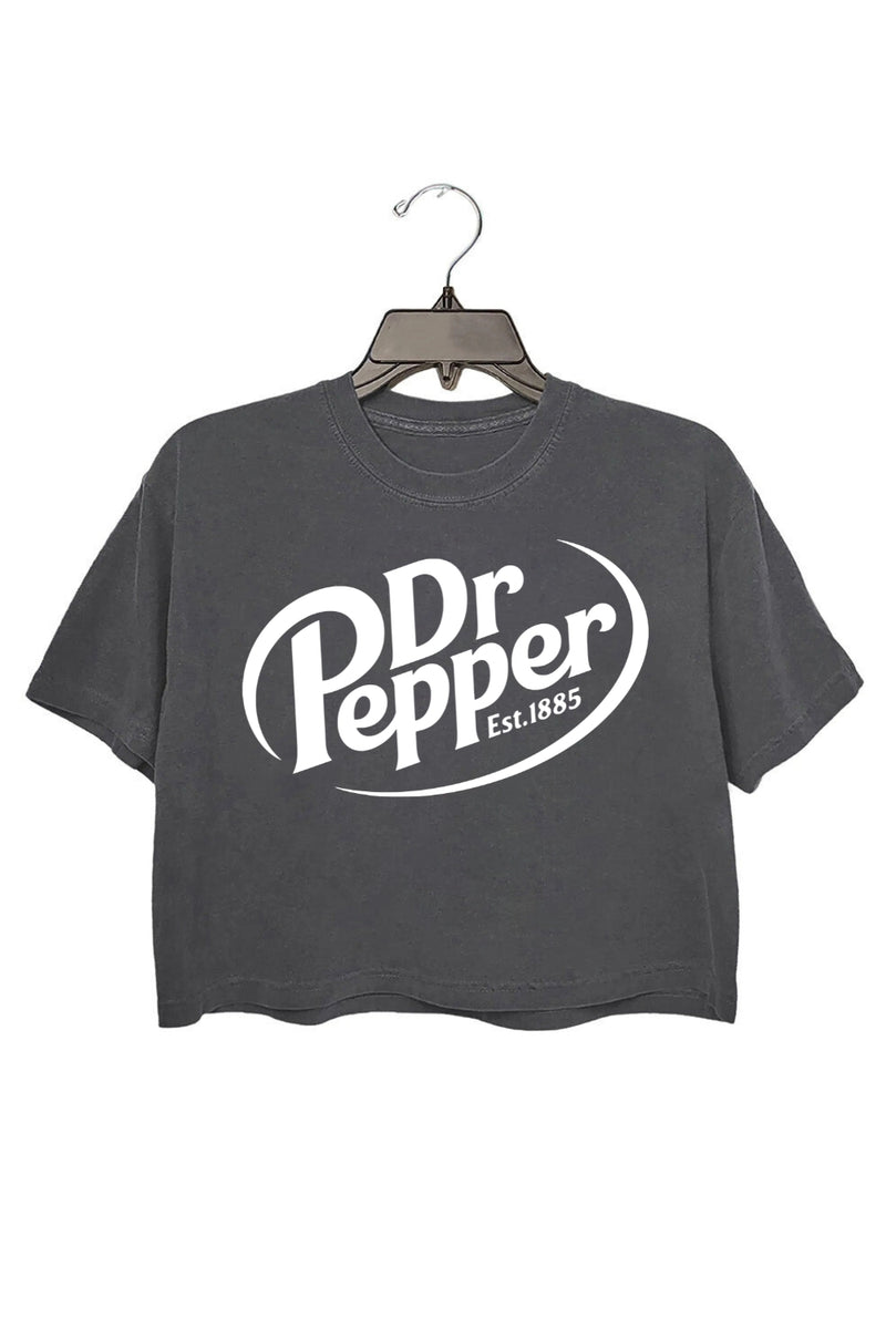 Dr Pepper Letters Crop Top For Women – Fancyytee.com